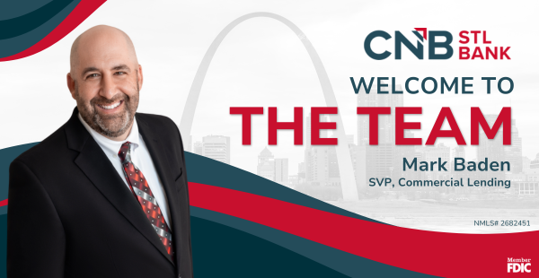 Mark Baden Joins Commercial Lending Team | CNB St. Louis Bank